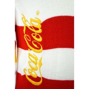 Coca Cola | Sweaters | Vintage Knit Waves Coca Cola Embroidered Logo ...